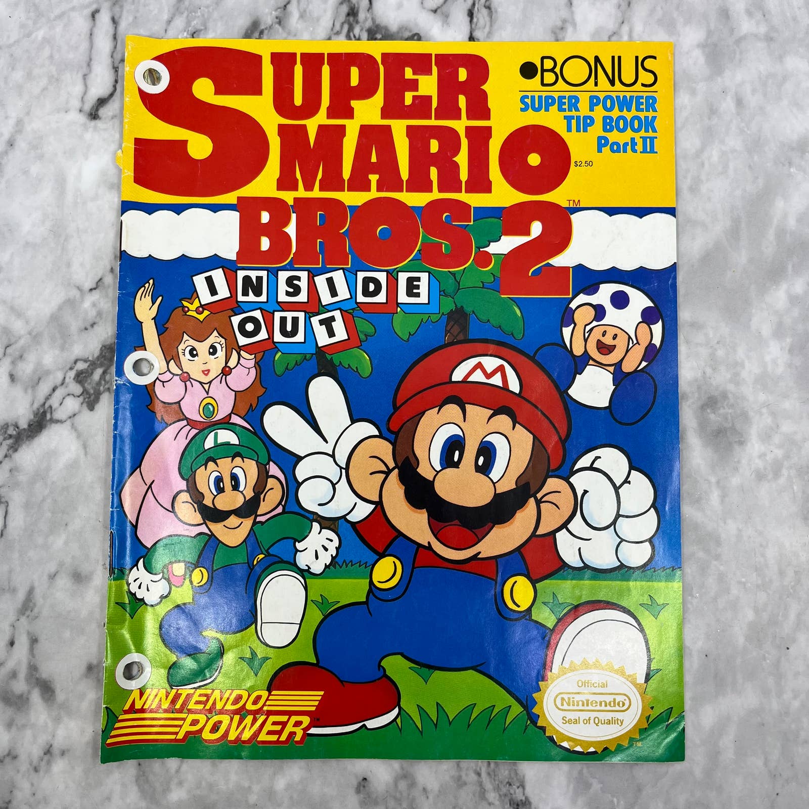1989 Super Mario Bros. 2 Inside Out Nintendo Power Strategy Guide Part ...